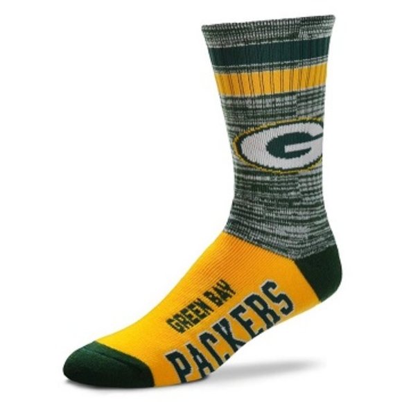 For Bare Feet | Underwear & Socks | Green Bay Packers Retro Deuce Crew ...
